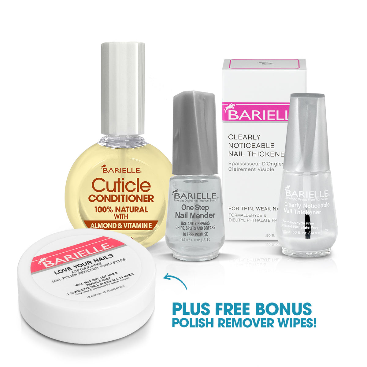 Barielle First Aid Nail Care Kit Collection with Bonus Nail Polish Rem ...